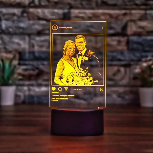 -Braili™ Lampa LED Instagram Memories cu Poza – Braili